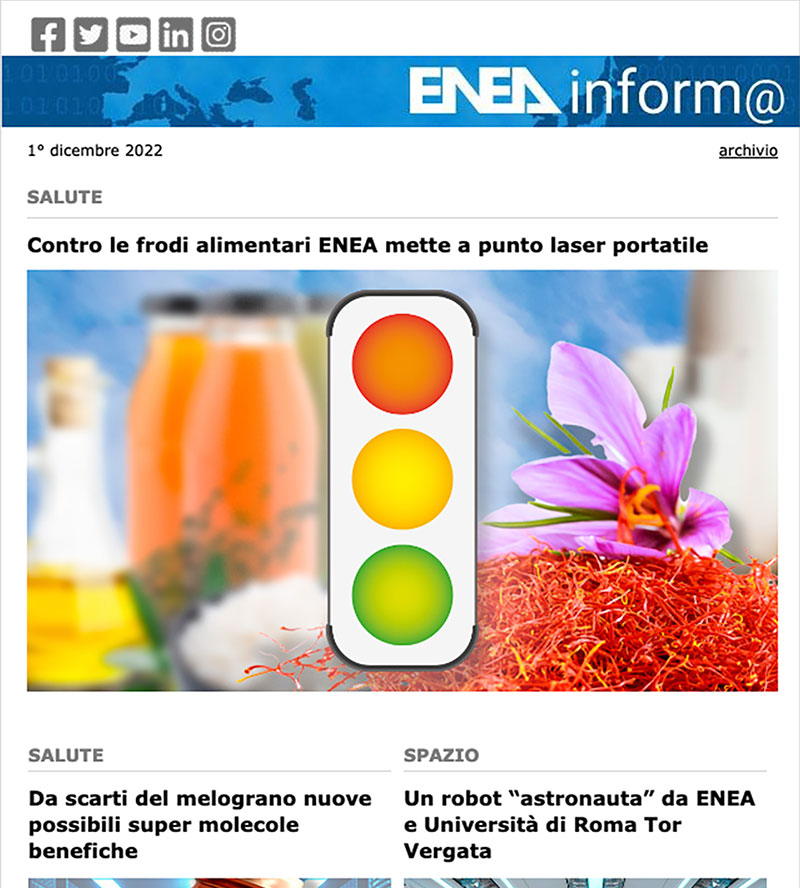 Eneainform@ 15 dicembre 2022 - Media